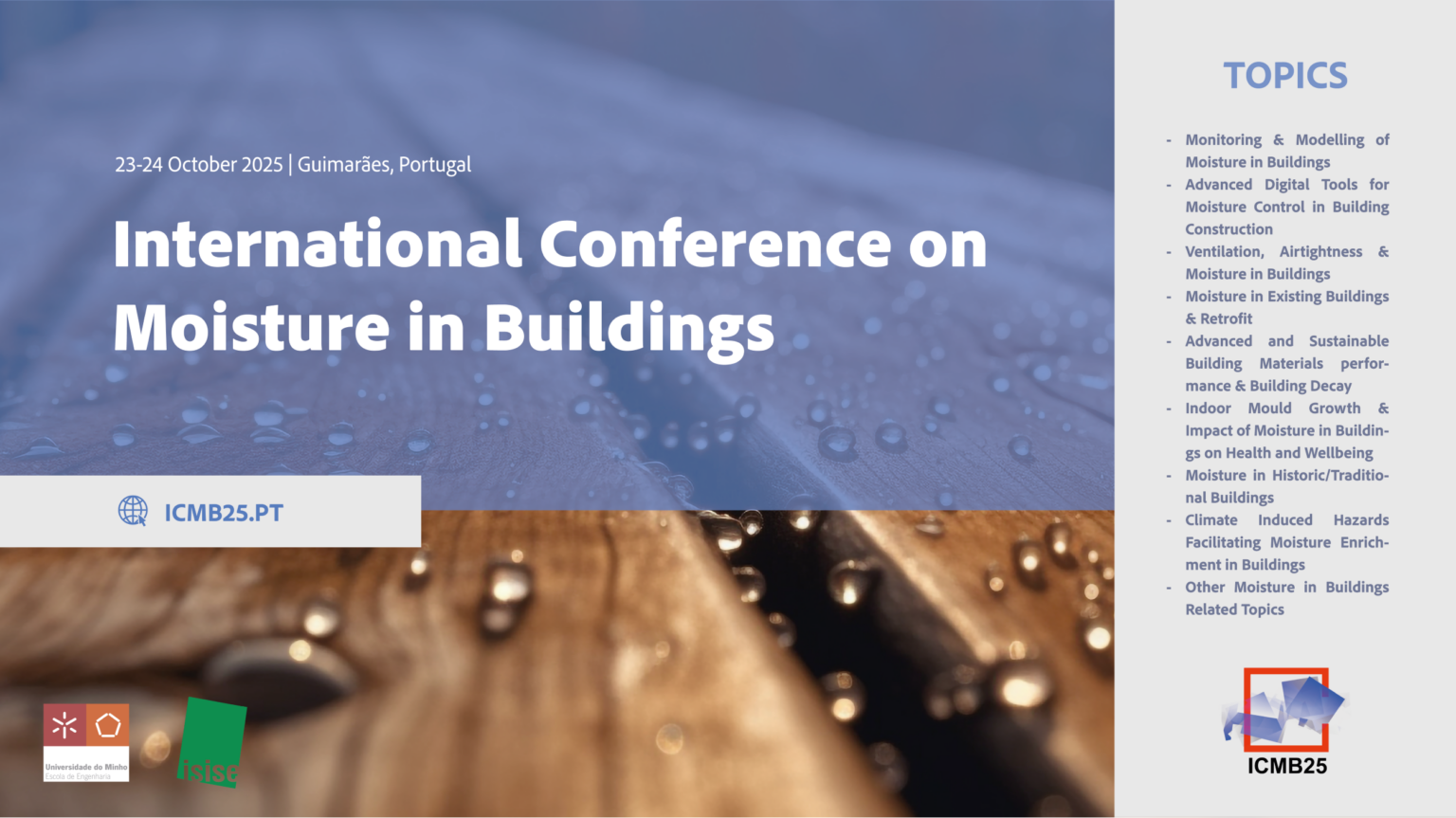 International Conference in Moisture in Buildings 2025 - Call for ...